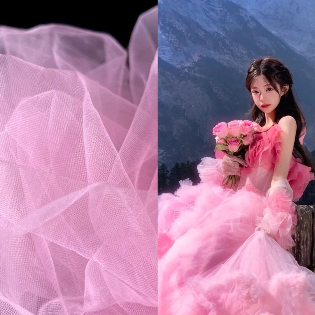 11 Colors Romantic Soft Mesh Fabric Designer Fabric Costumes Veil