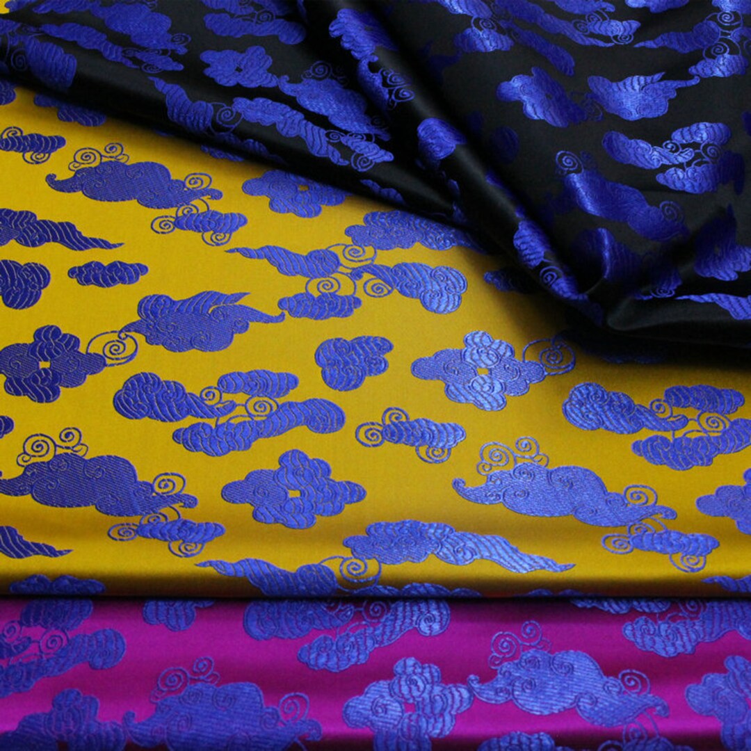 3 Color Cloud Style Brocade Fabric Jacquard Fabric Costume - Etsy