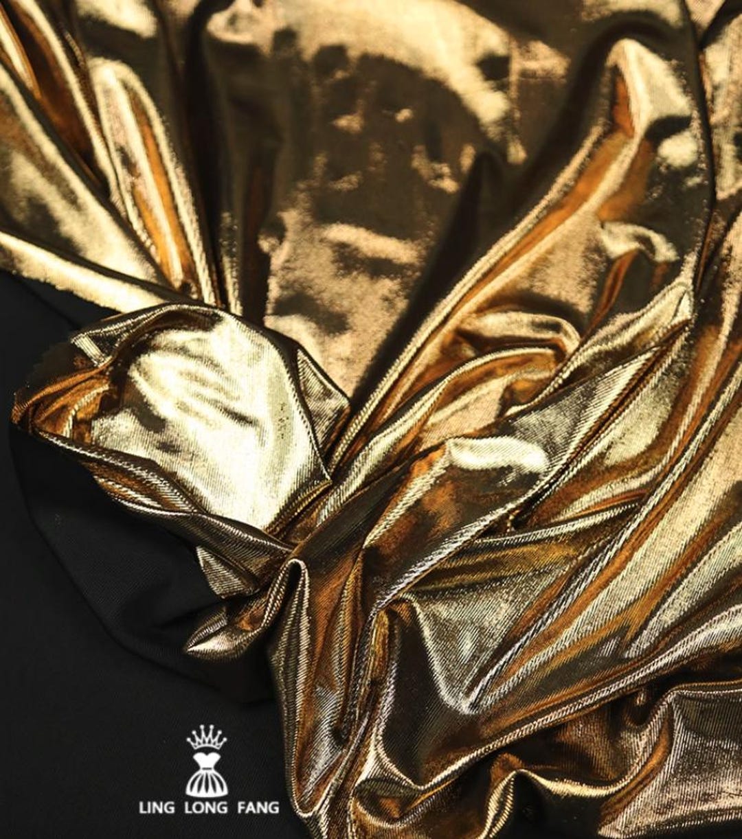 Metallic Gold Foil Fabric: Flexible Cosplay Clothing Material (56 ...