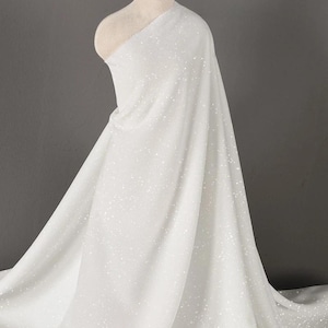 Glitter Korean Velvet Fabric: Gypsophila Four-way Stretch Drape - Etsy