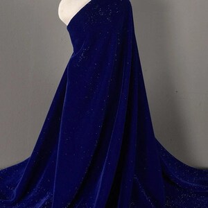 Glitter Korean Velvet Fabric: Gypsophila Four-way Stretch Drape - Etsy