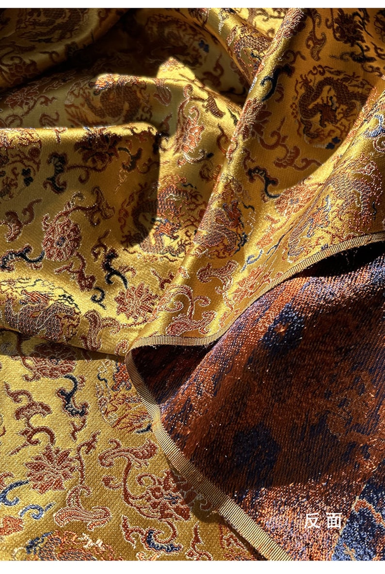 57w Song Brocade Chinese Fu Dragon Silk Brocade Emperor - Etsy