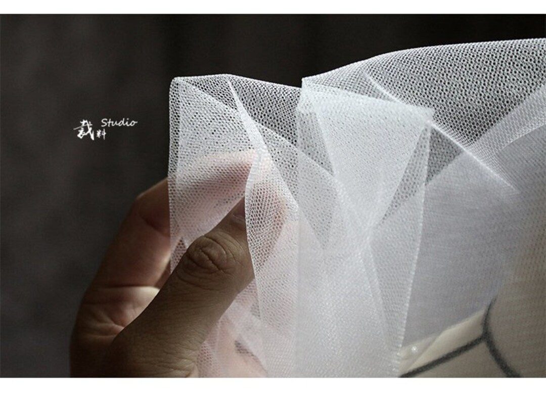 63"w Hardened Hexagonal Mesh Fabric See-through Wedding Dress Fabric ...