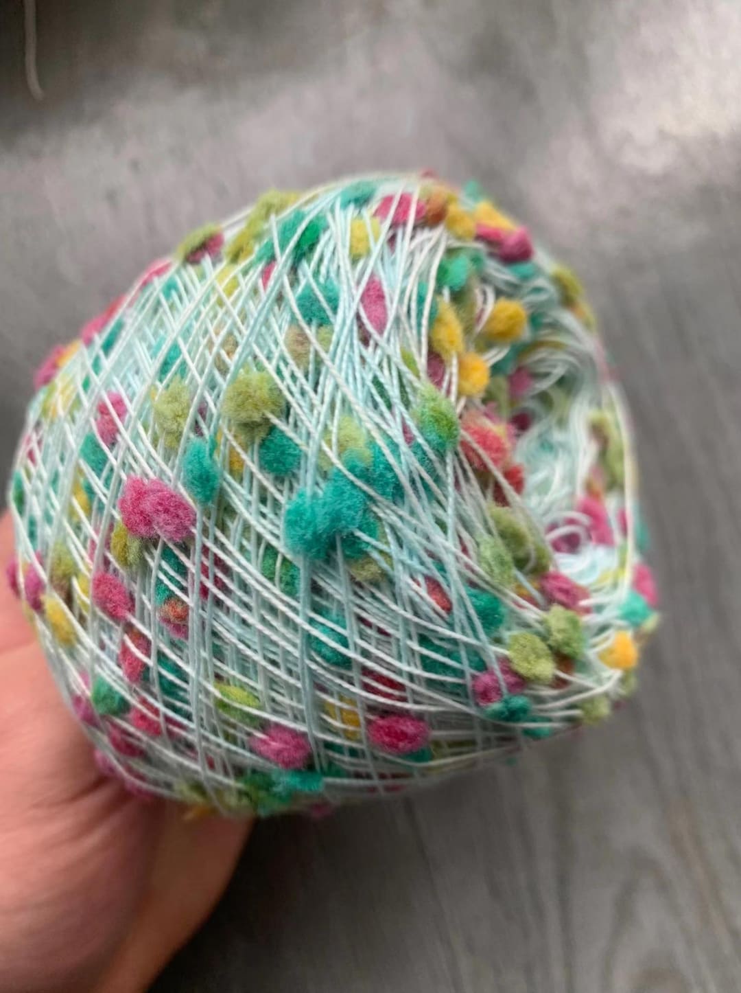 30g Handcrafted Candy-colored Ping Pong Yarn – Mixed Thread Wool Balls ...