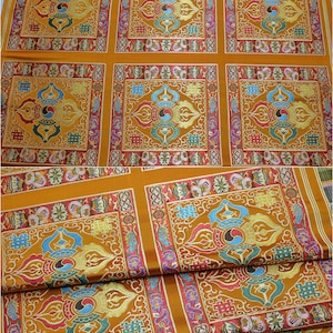 29"w Chinese Vintage Buddhism Tibetan Textile, Tibetan Fabric ...