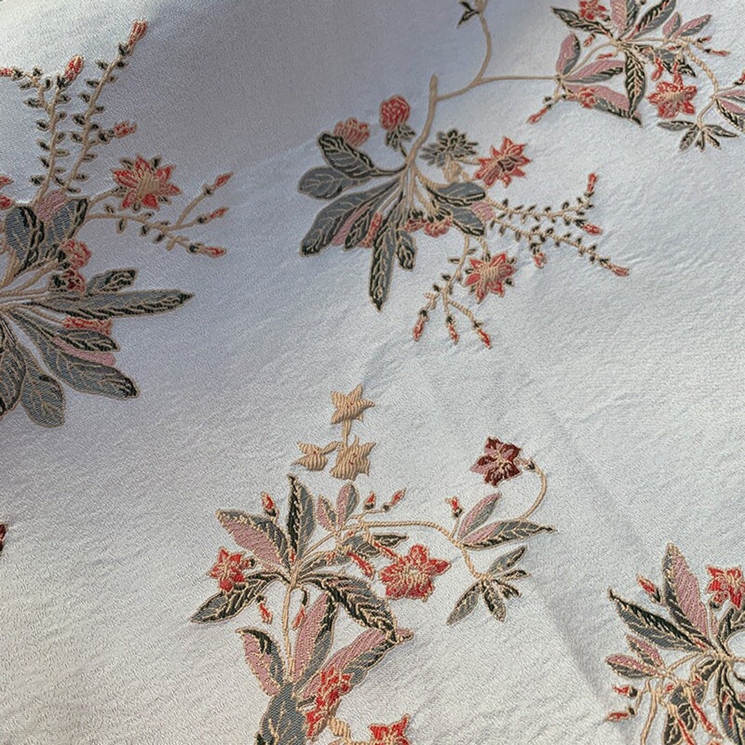 Orchid Jacquard Fabric: 3D Relief Design, 57" Wide - by the Meter - Etsy