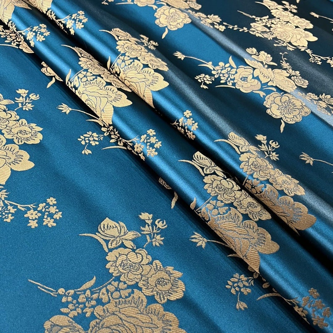 Nishijin Japanese Floral Brocade Fabric: High-precision Rayon Sewing - Etsy