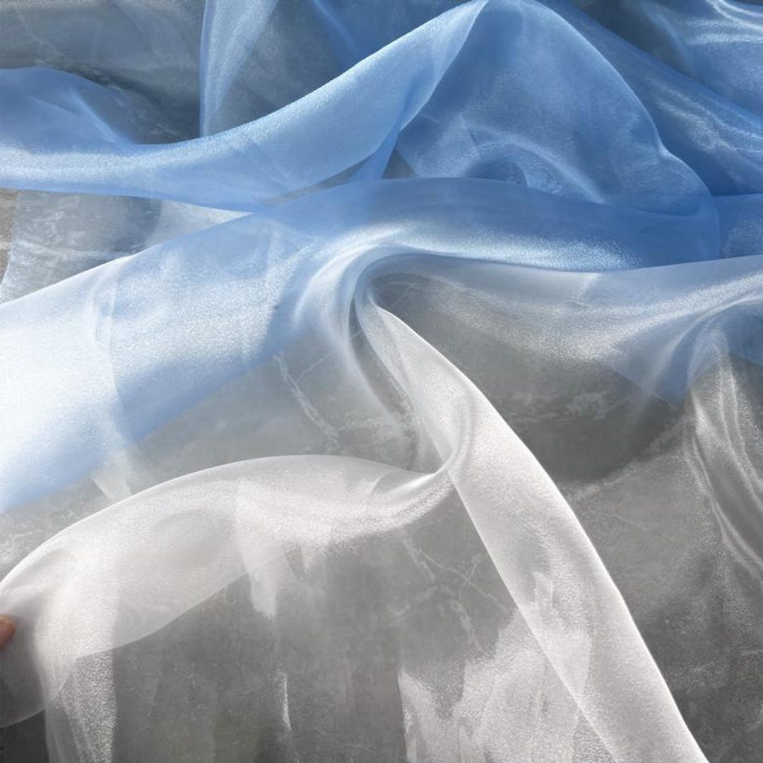 59"w Gorgeous Gradient Organza, Colorful Dress Wedding Net Yarn, Luxury ...