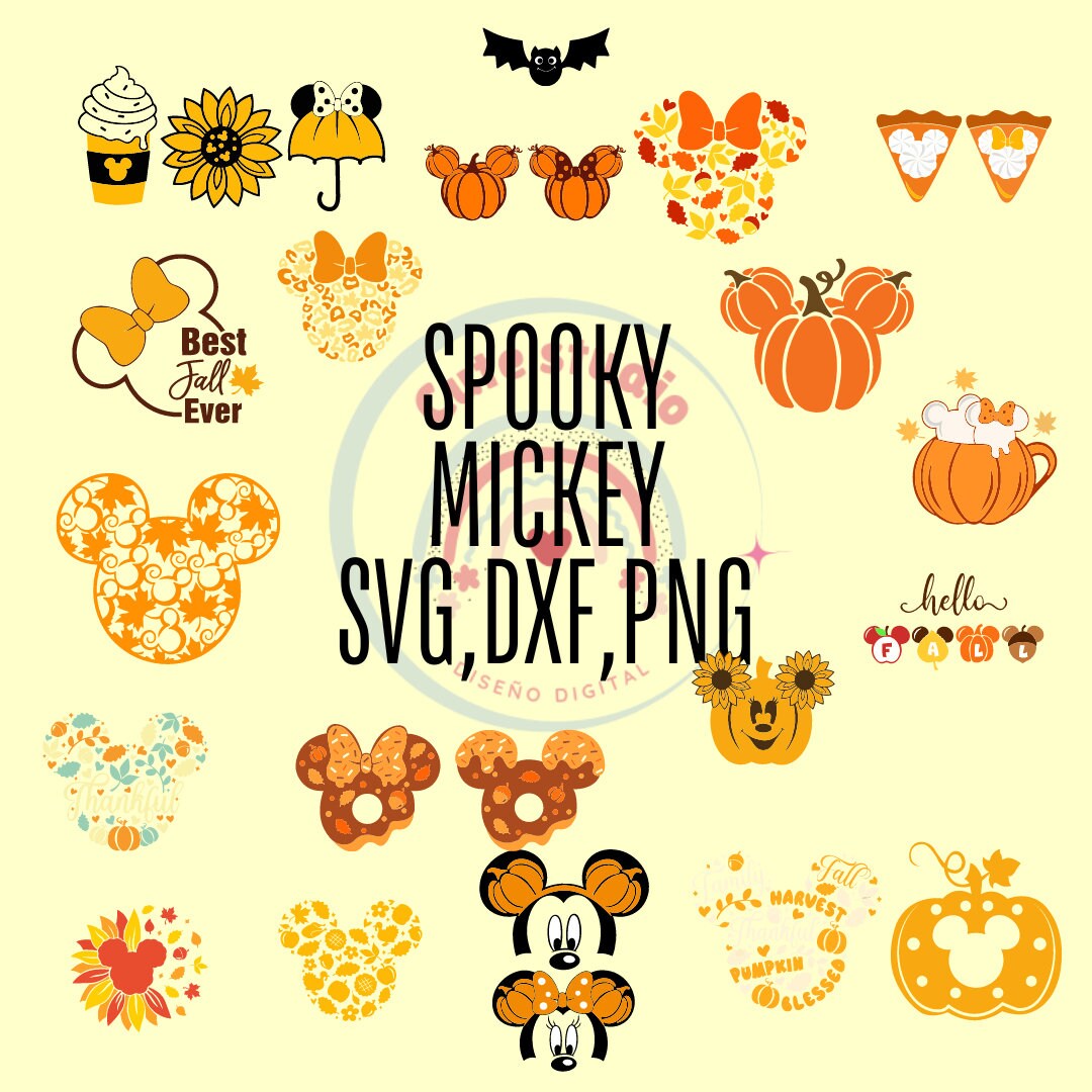 Vector Mickey Fall, Pumpkin for Printing and Customizing Your Own ...