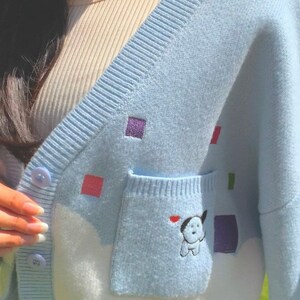 Pocket Sized Blue Hour Cardigan Apparel | TXT Kpop Inspired Design - Etsy