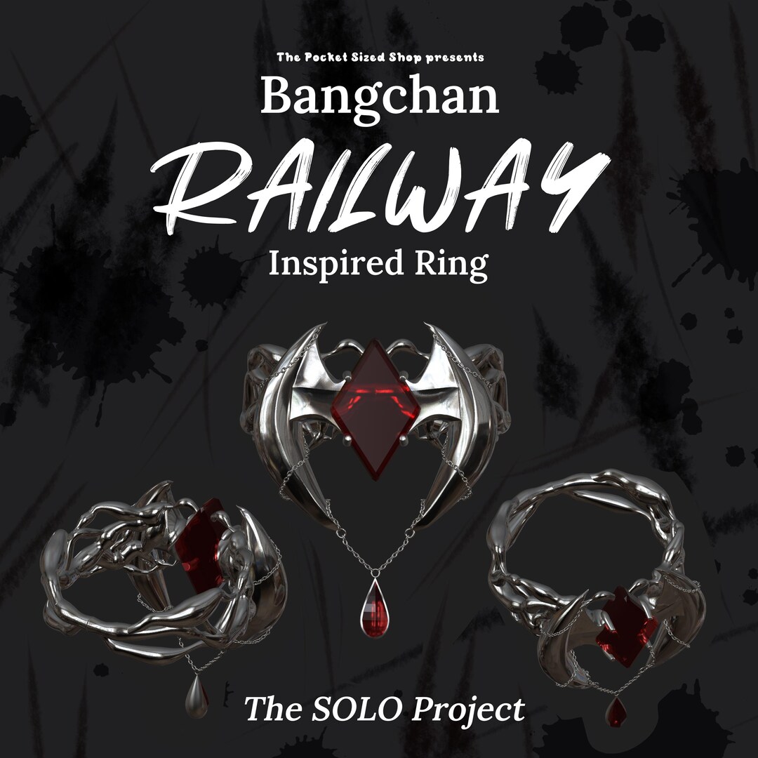 Pocket Sized SKZ Bangchan “railway” Inspired Ring |hop | Kpop | Merch ...