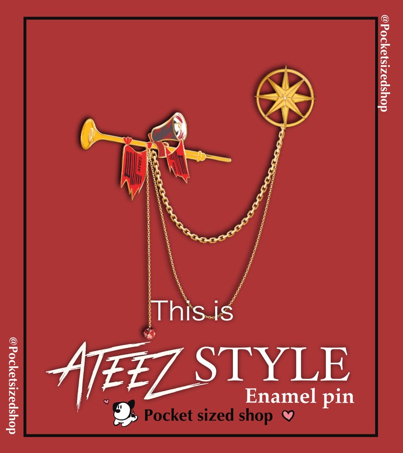Pocket Sized This is ATEEZ Style Enamel Pin PREORDER - Etsy
