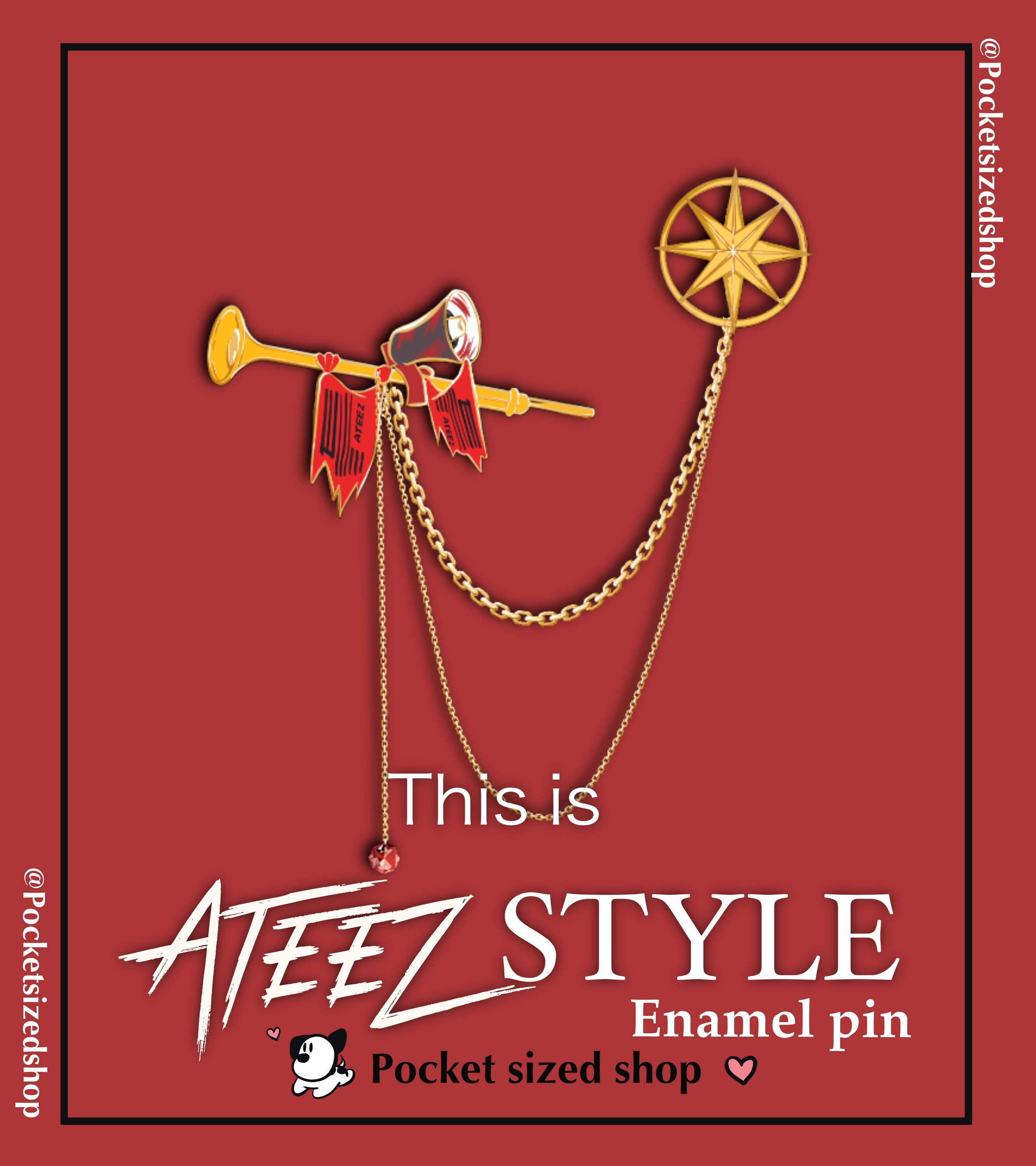 Pocket Sized- This is ATEEZ Style Enamel Pin [RE-STOCK Preorder] - Etsy