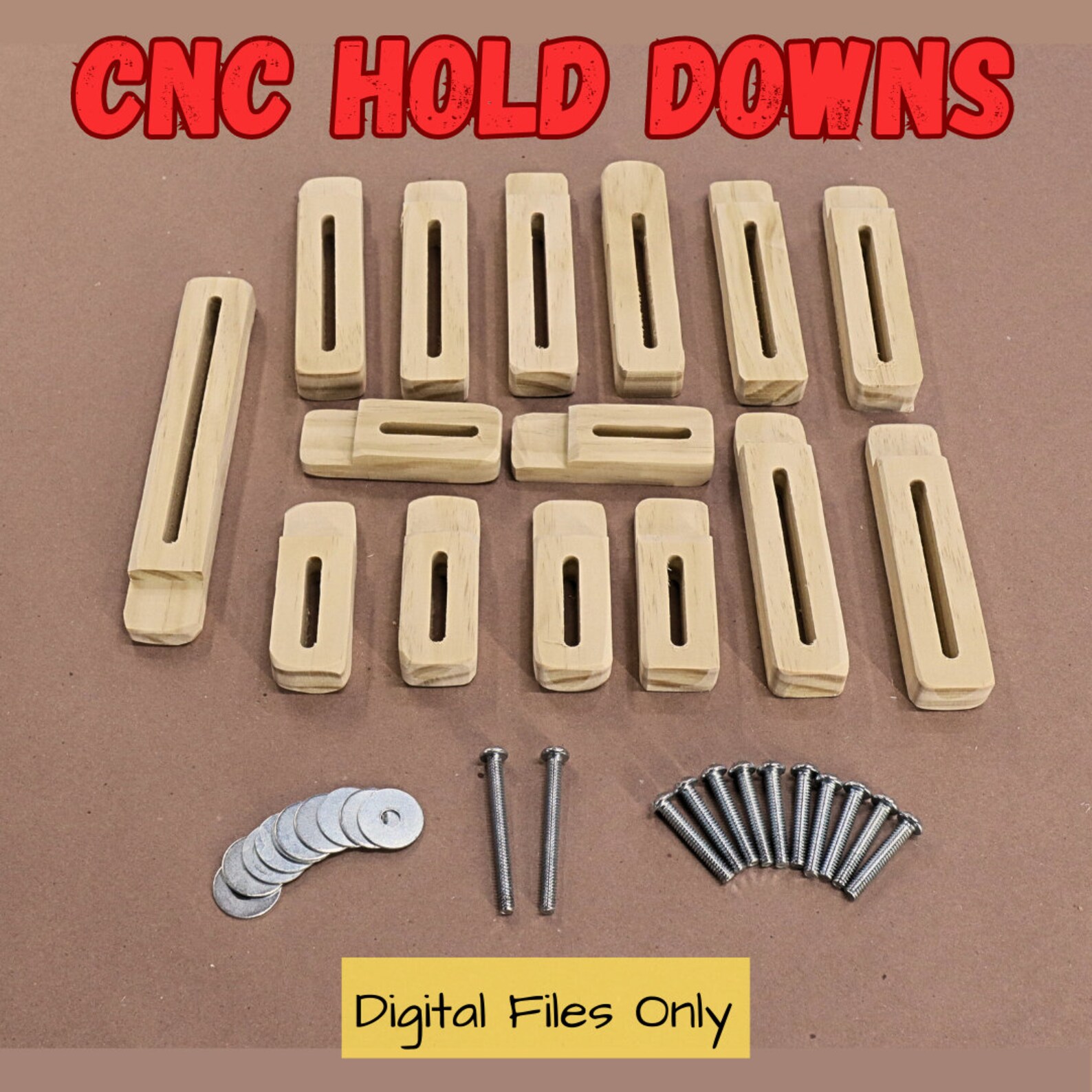 EASY CNC Hold Down Clamps - Vcarve Pro/aspire File - Vectric Digital ...