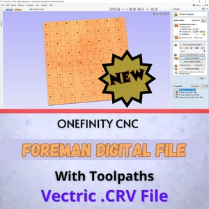 Onefinity CNC Spoilboard Foreman/journeyman/woodworker/machinist Vectric Digital File ...