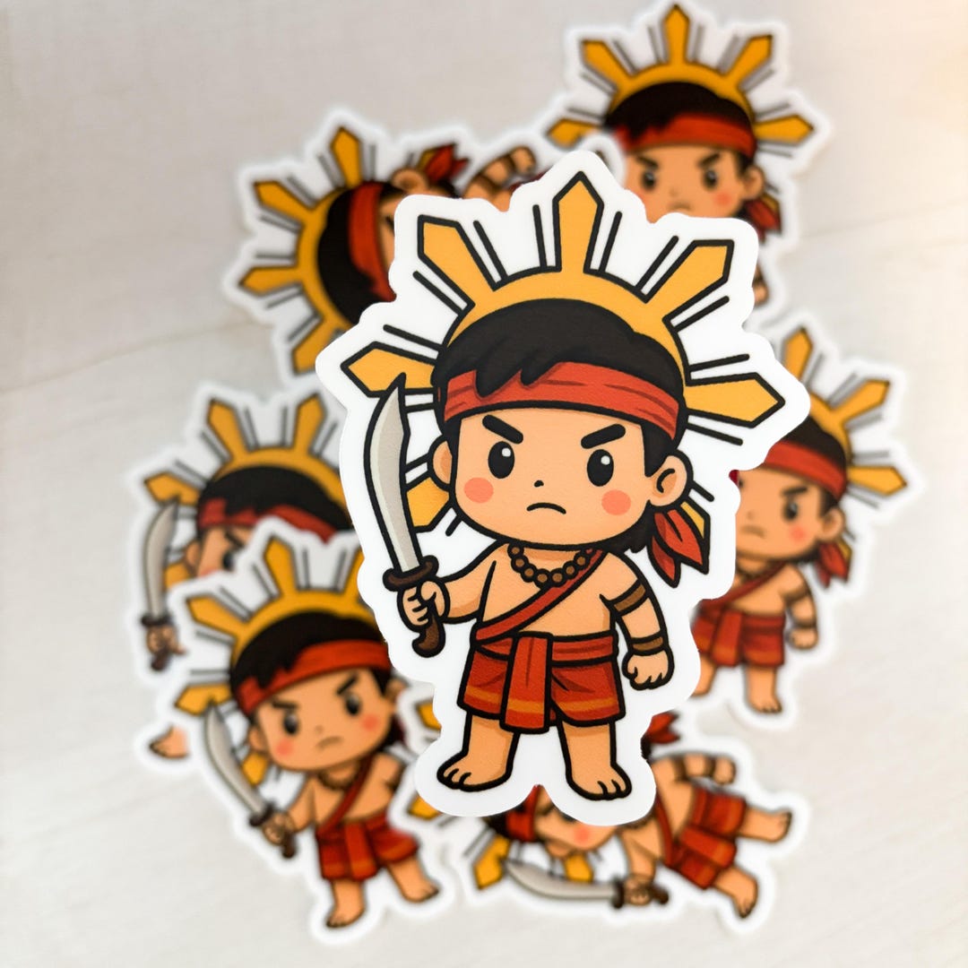 Chibi Lapu Lapu Sticker | Filipino History Inspired - Etsy