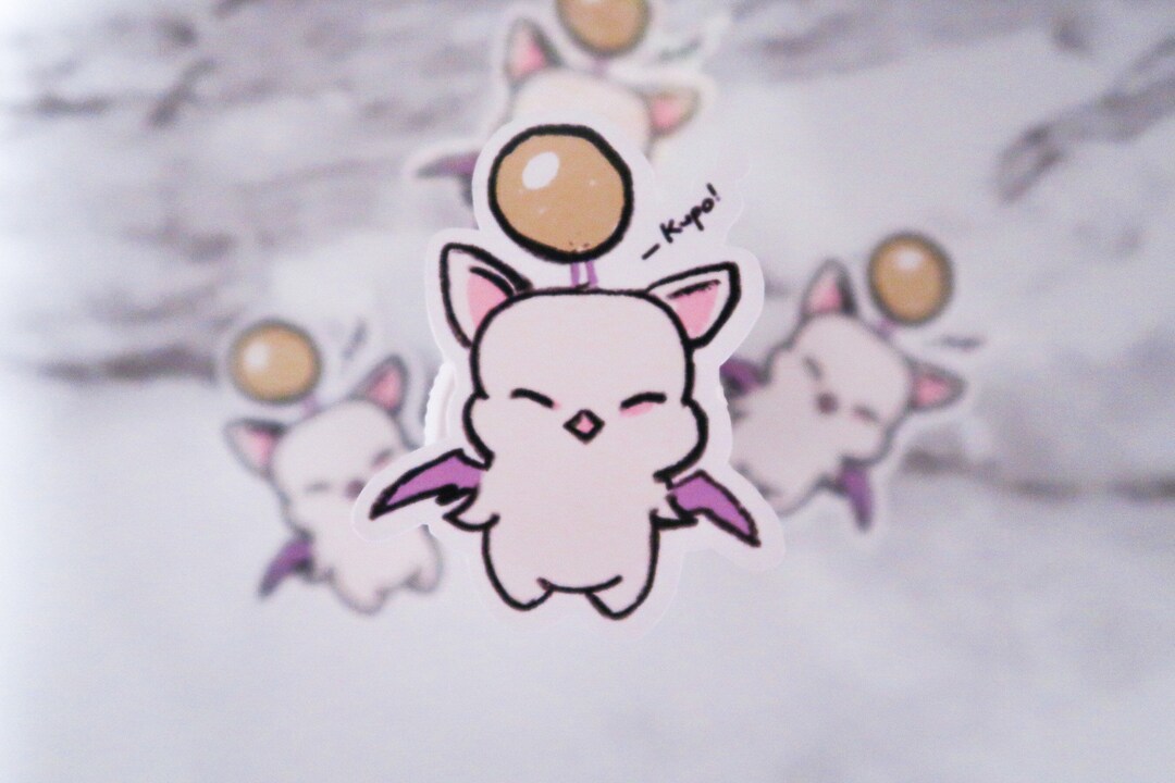Kupo Moogle Sticker Final Fantasy Sticker Gaming Sticker - Etsy