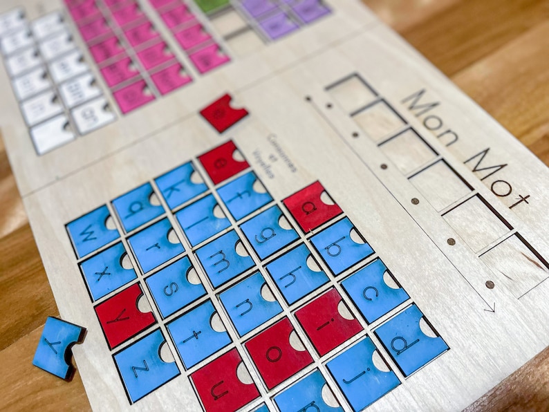 FRANCAIS- SOR- Wood Word Mat- French Science of Reading - Etsy