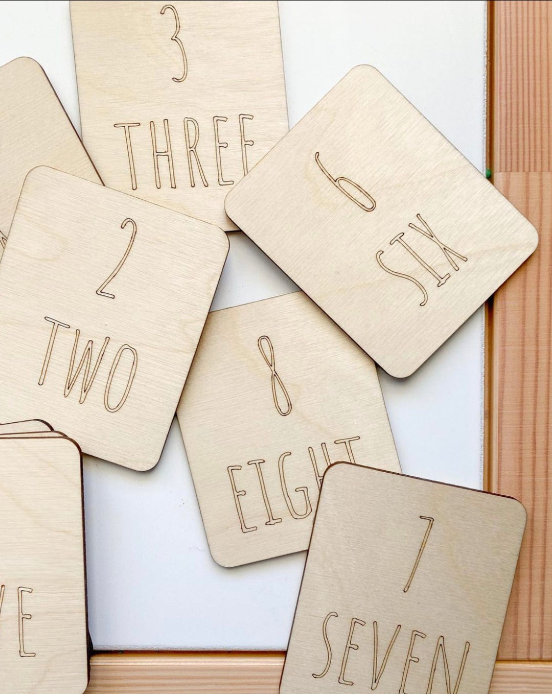 Wooden Number Flash Cards *SVG FILE ONLY! No Physical Product!* - Etsy