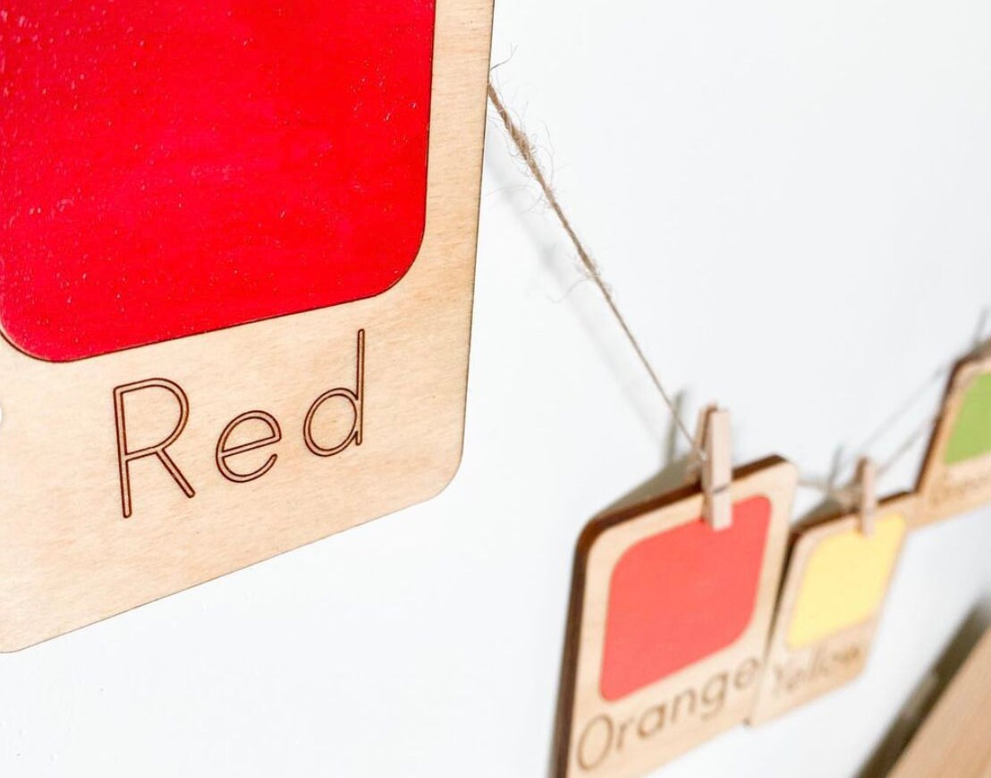 Colour Wood Flashcards SVG *laser Tested*** FILE ONLY - Etsy