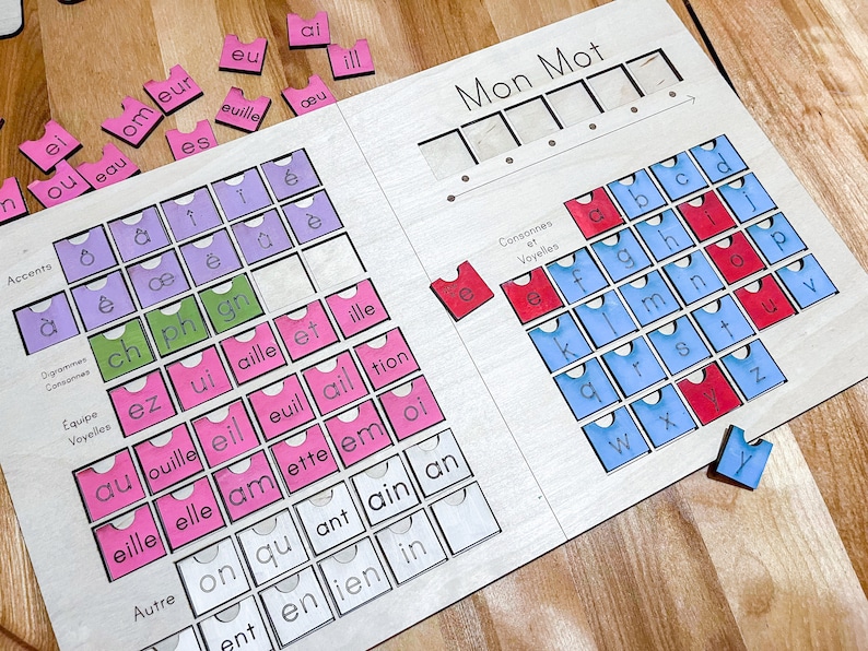 FRANCAIS- SOR- Wood Word Mat- French Science of Reading - Etsy