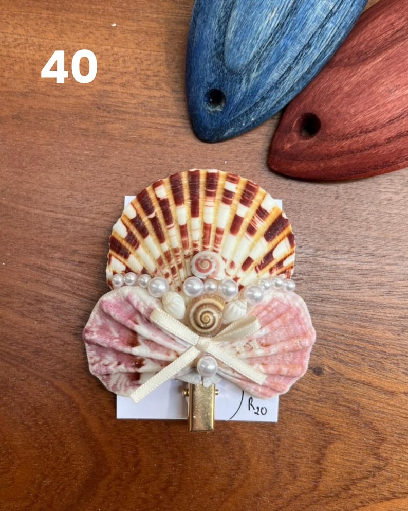 Handmade Seashell Hair Clip – Mermaid Hair Accessory, Beach Wedding ...