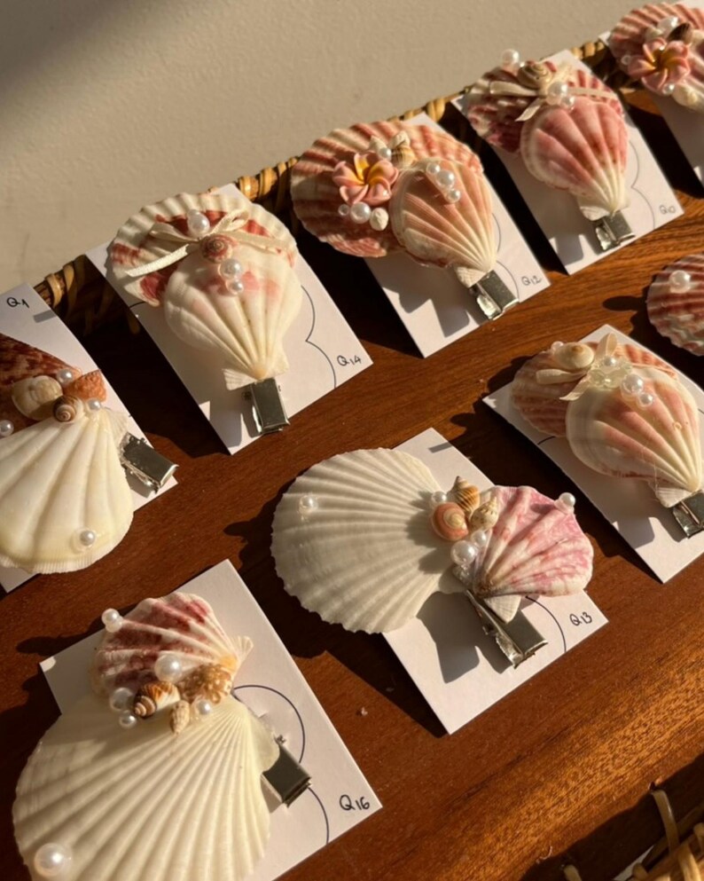 Handmade Seashell Hair Clip – Mermaid Hair Accessory, Beach Wedding ...