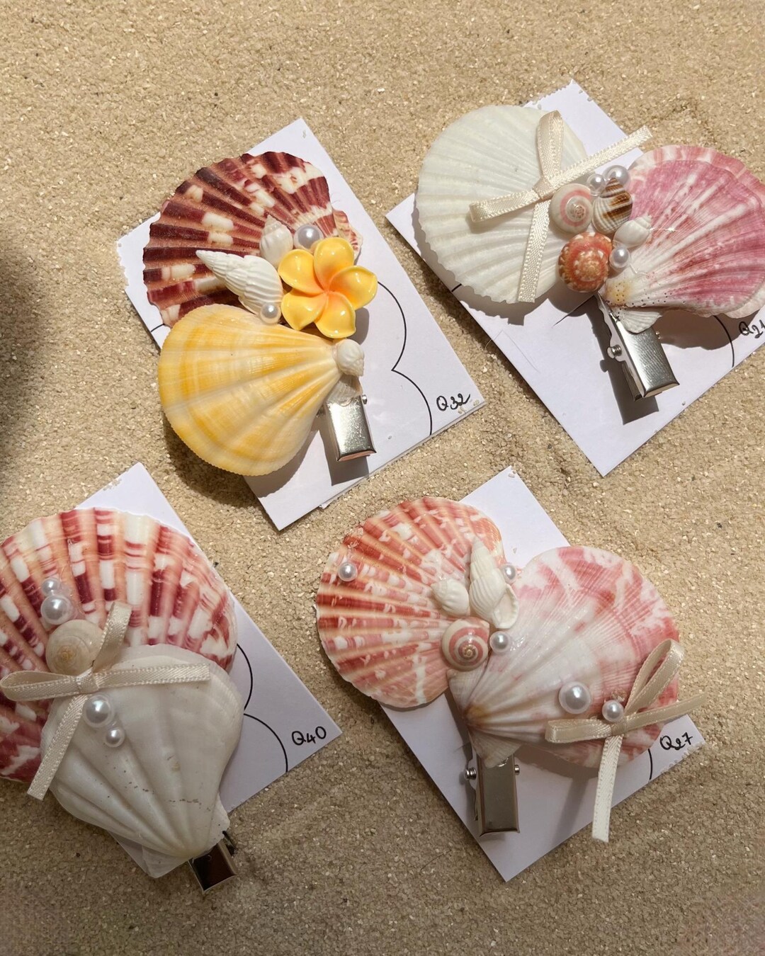 Handmade Seashell Hair Clip – Mermaid Hair Accessory, Beach Wedding ...
