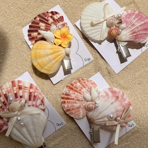 Handmade Seashell Hair Clip – Mermaid Hair Accessory, Beach Wedding ...