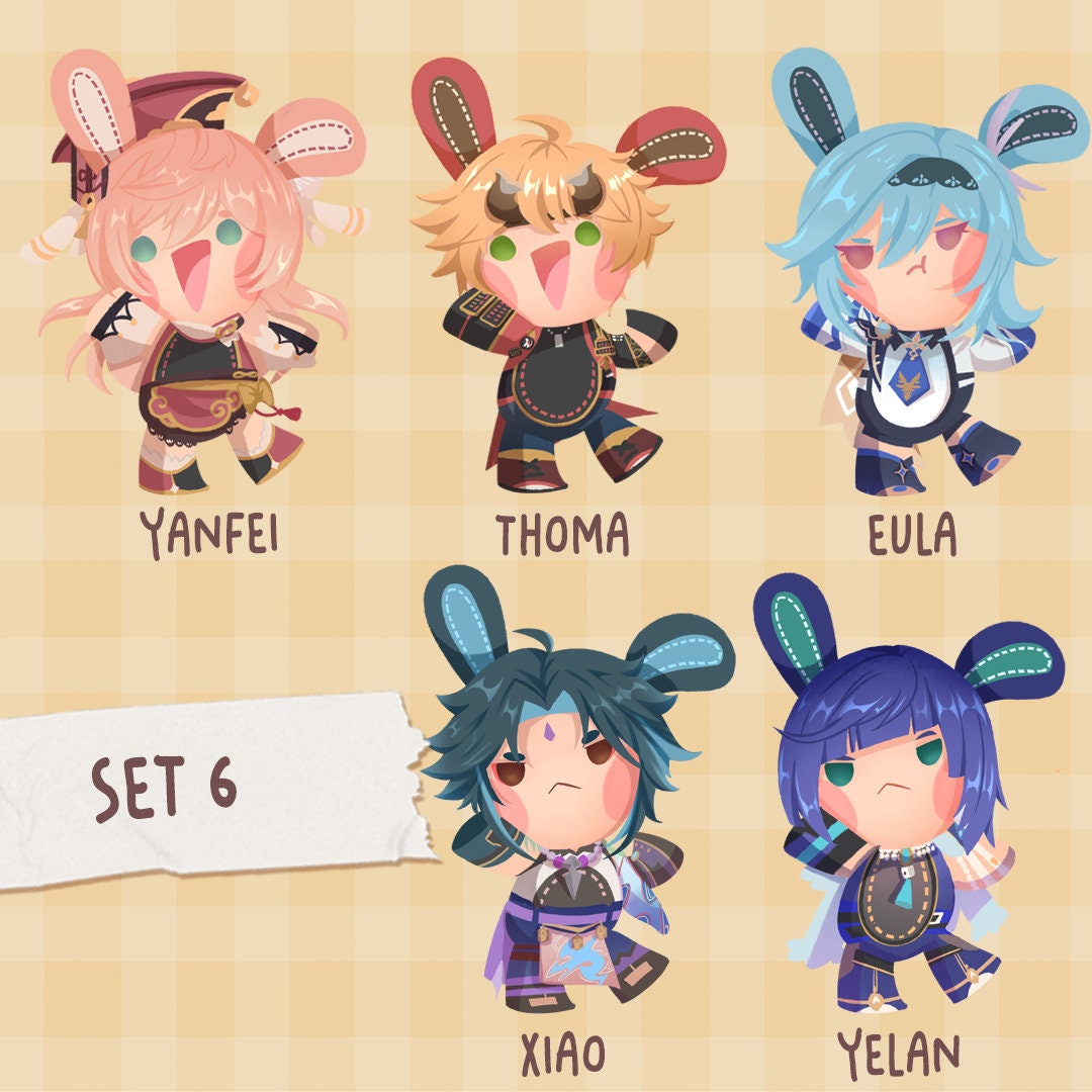 Genshin Impact Baron Bunny Stickers - Etsy