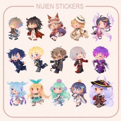 Nijisanji EN Luxiem Chibi Art Prints Postcard Vtuber - Etsy India