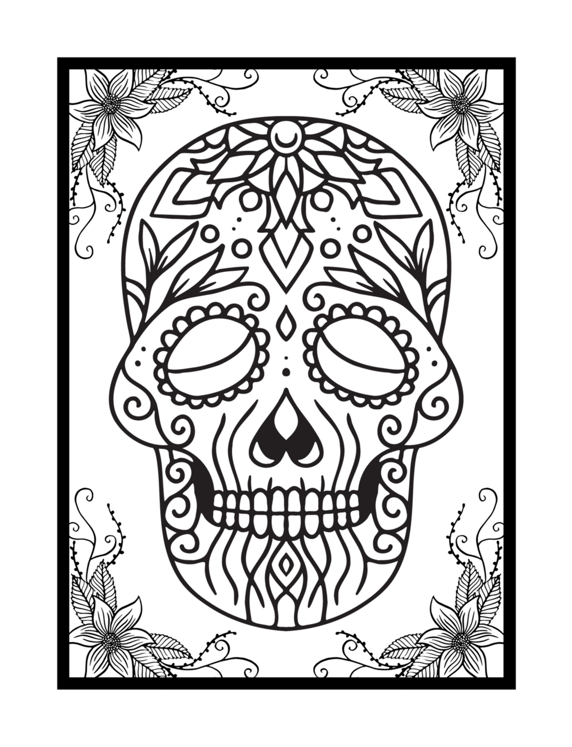 Calavera Coloring Page