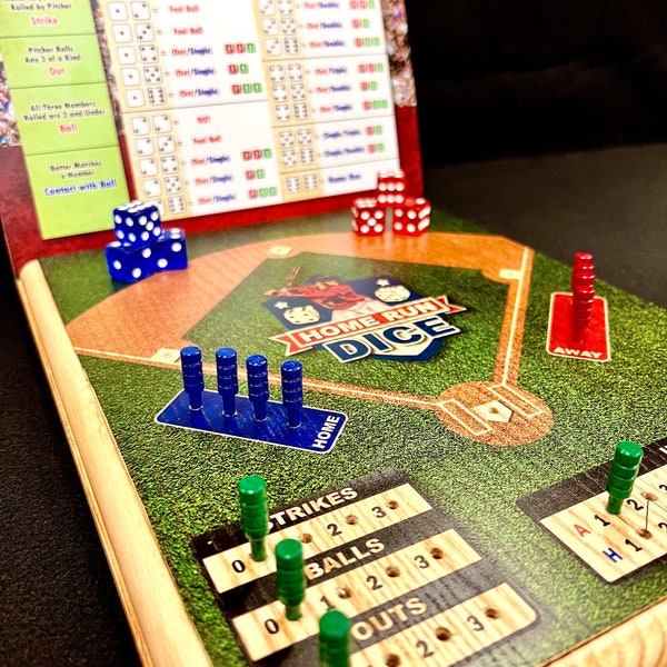 Baseball Dice Game - Etsy