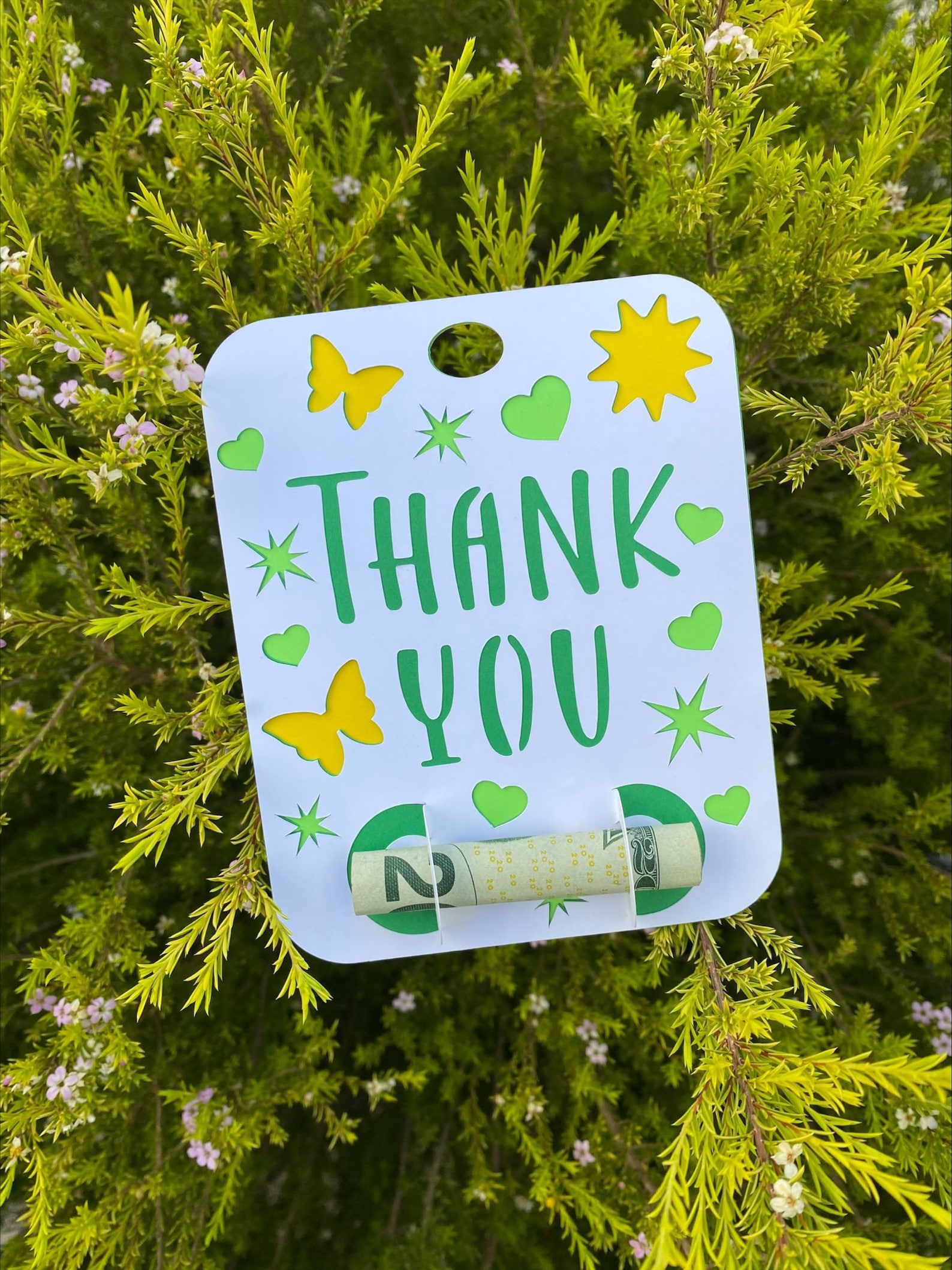 Thank You Card SVG Money Cards Holder Paper Cutting. File - Etsy