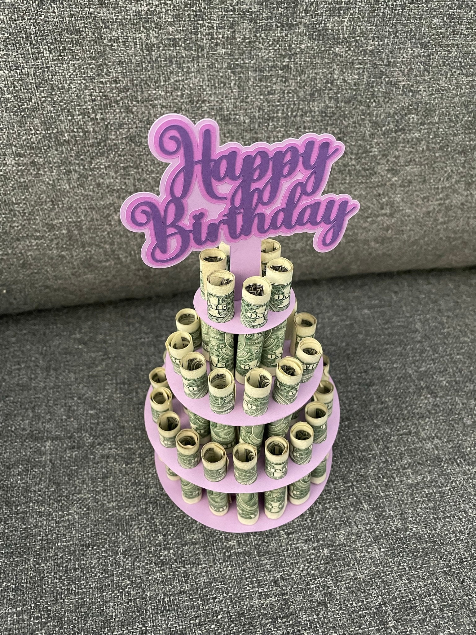 Birthday Money Cake SVG. Cardstock Money Holder. SVG Template Cut File ...