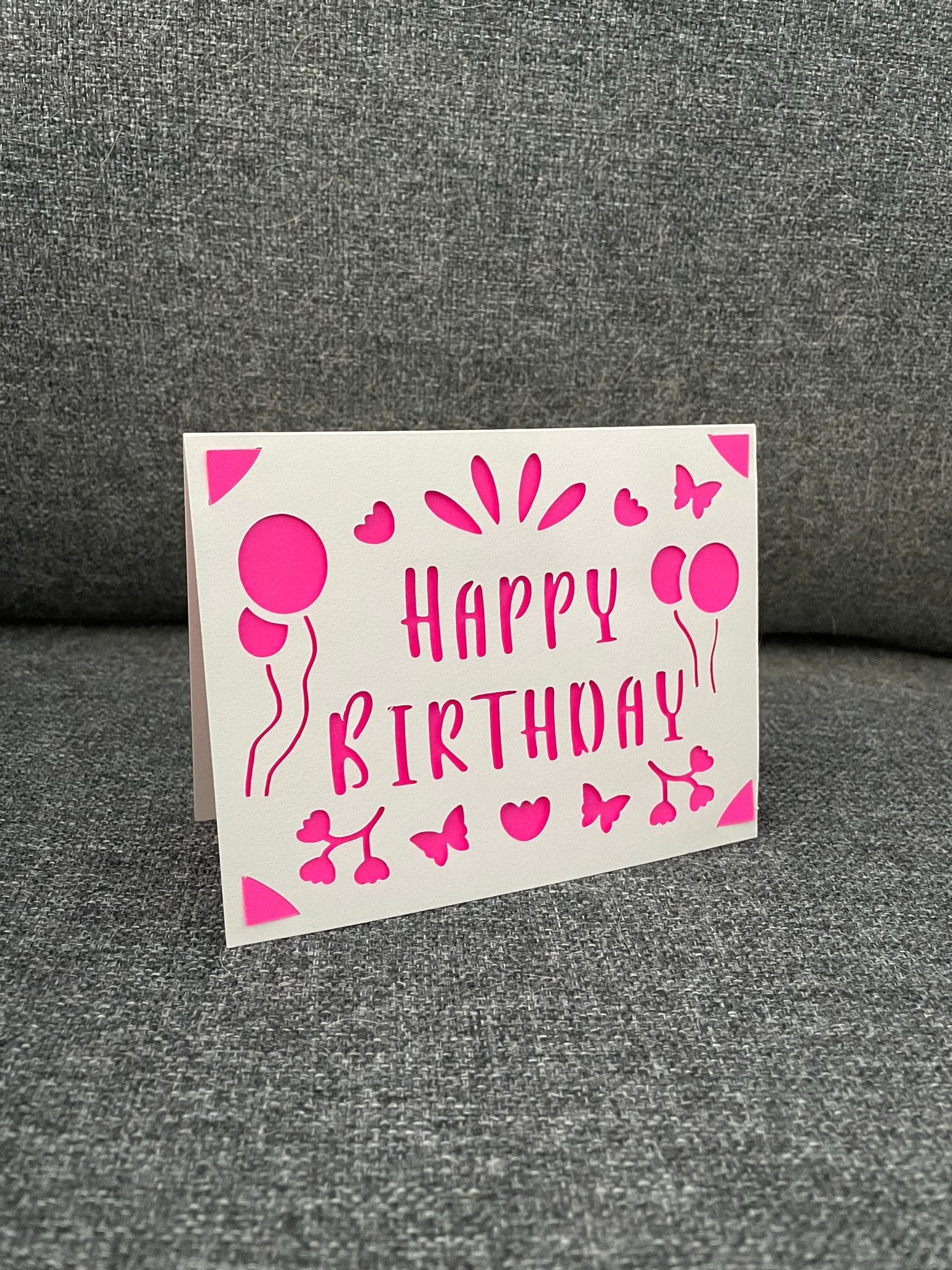 Happy Birthday Card SVG File for Cricut Joy, Maker and Explore Air ...
