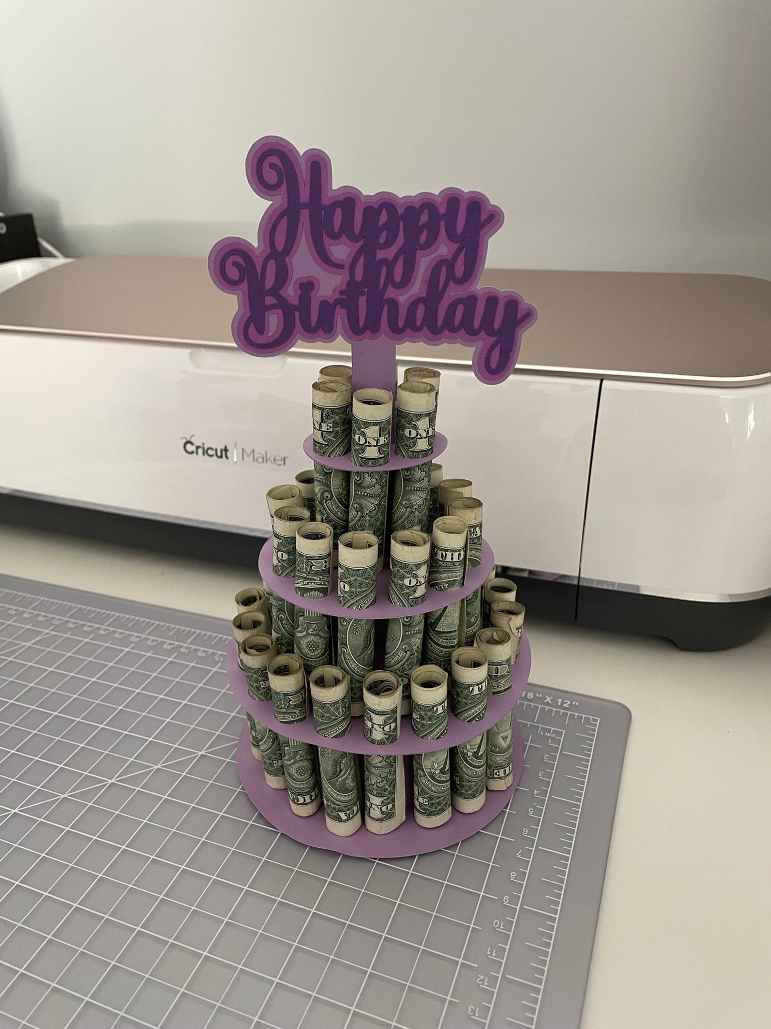 Birthday Money Cake SVG. Cardstock Money Holder. SVG Template - Etsy