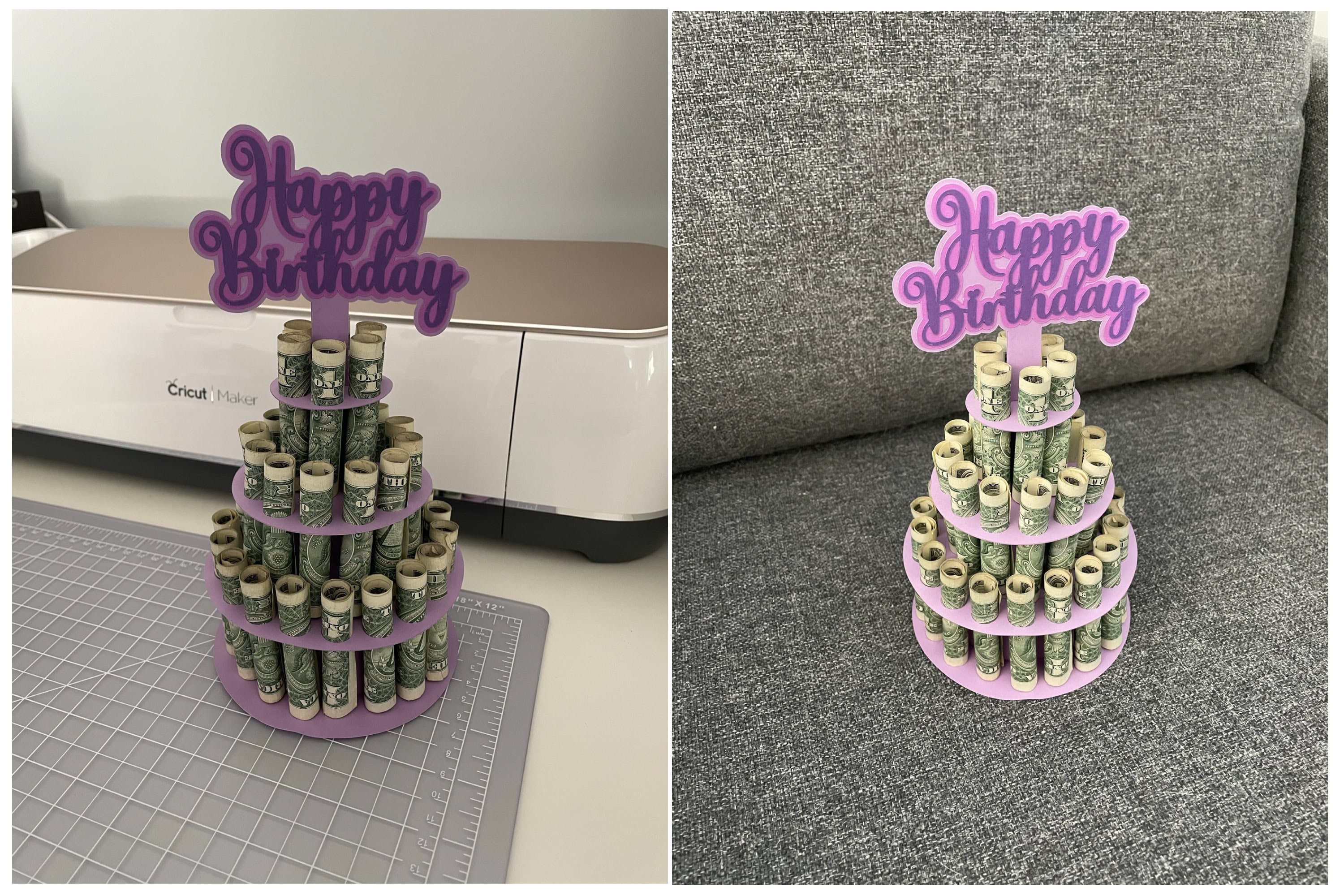 Birthday Money Cake SVG. Cardstock Money Holder. SVG Template - Etsy