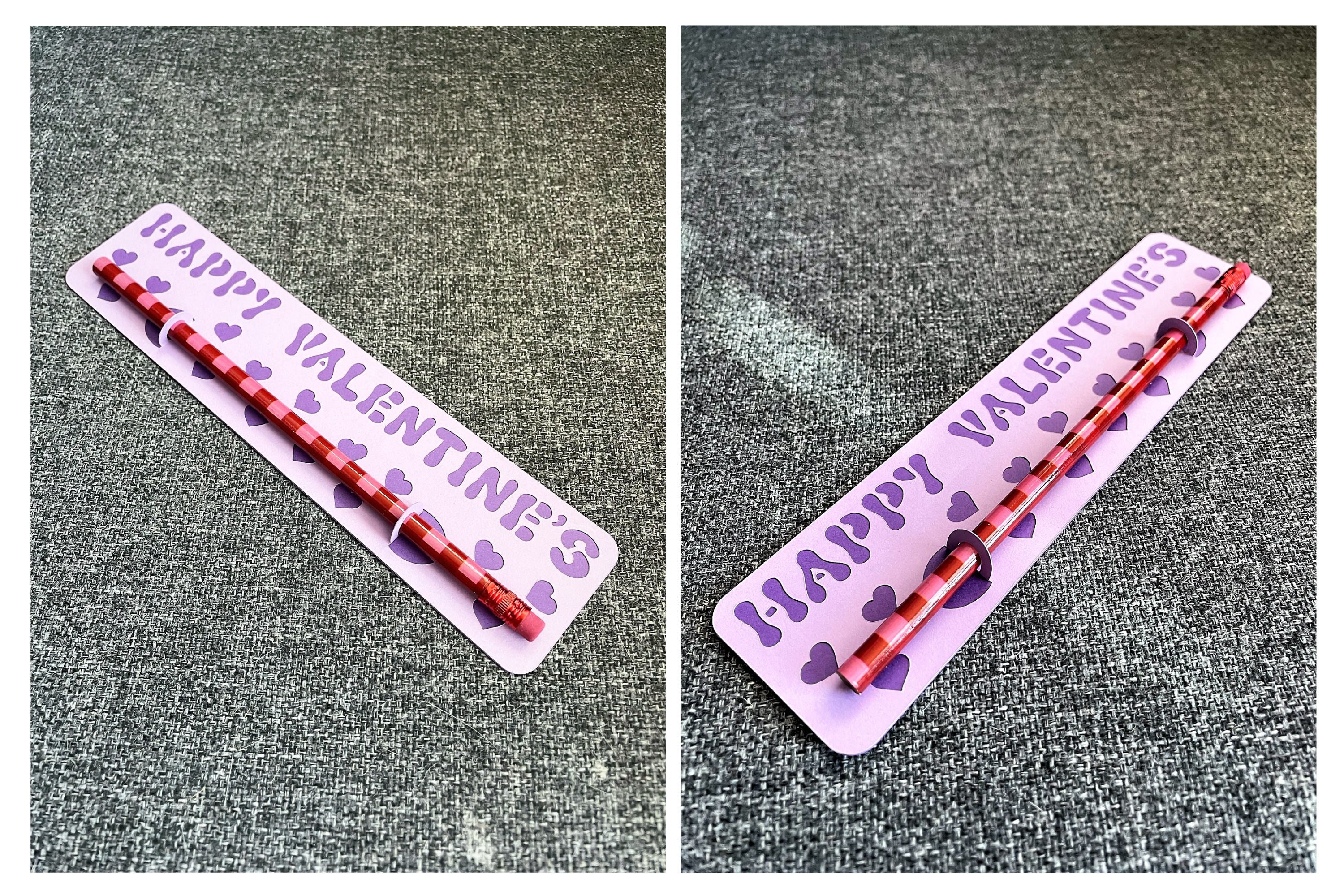 Pencil Holder Valentine Card. Classroom Swapping Cards. Valentine SVG ...