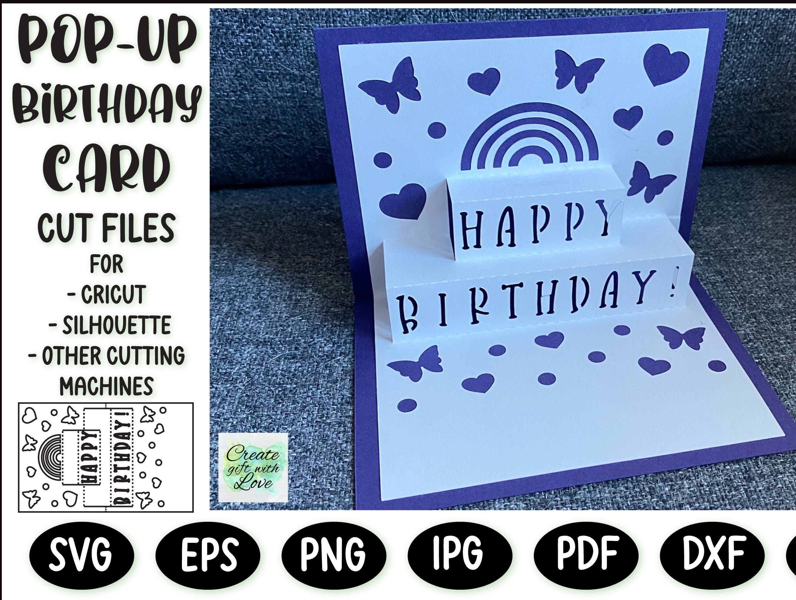 Pop Up Birthday Card Pattern