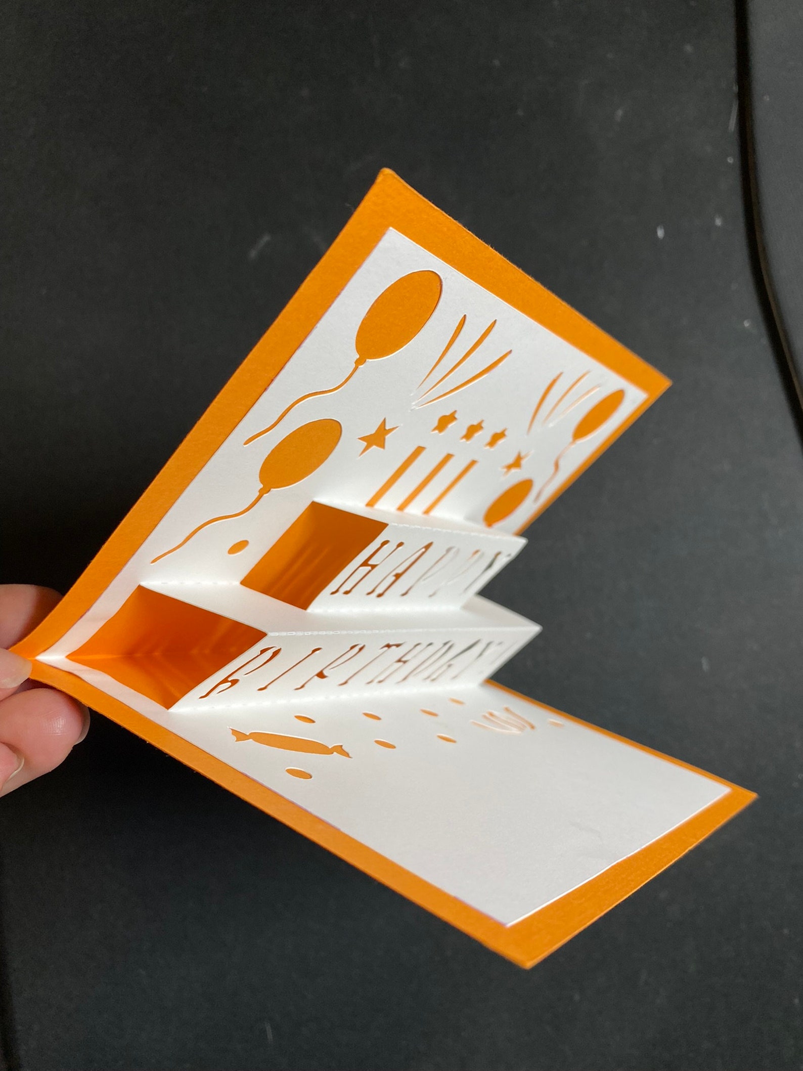 DIY Pop-up Happy Birthday Card. Silhouette. Card Template - Etsy