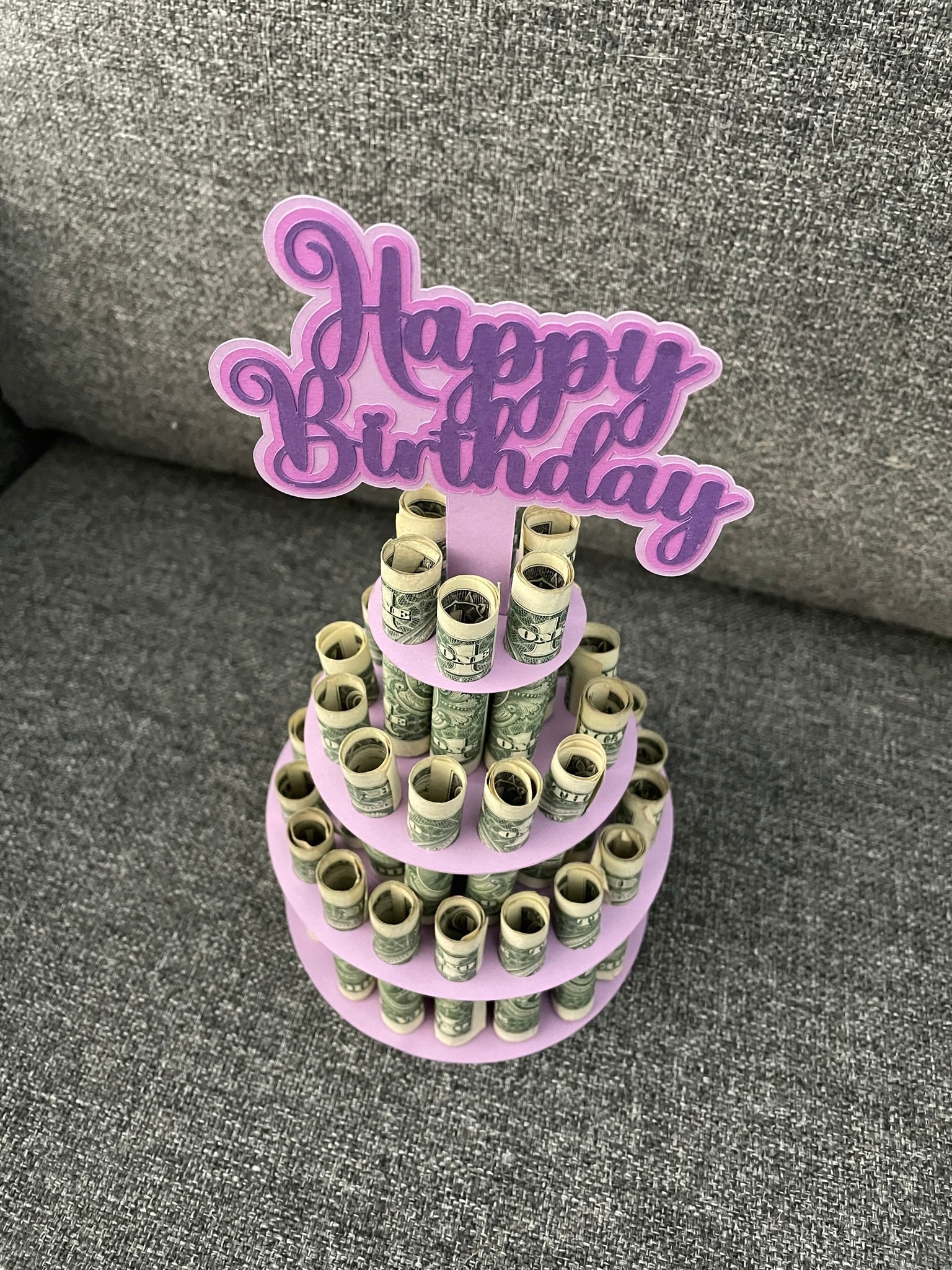 Birthday Money Cake SVG. Cardstock Money Holder. SVG Template Cut File ...