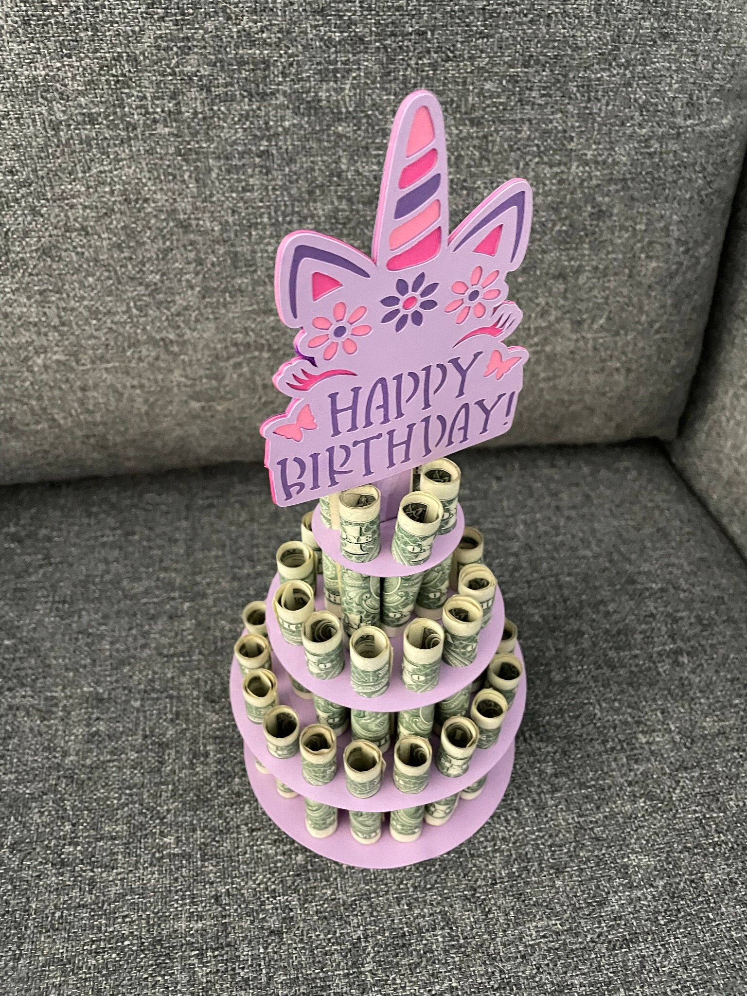 Birthday Money Cake SVG. Cardstock Money Holder. SVG Template Cut File ...