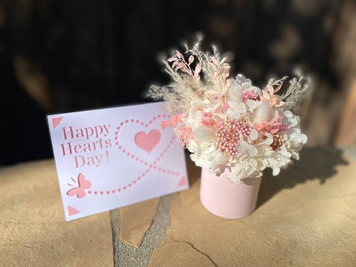 Happy Hearts Day Card With Love SVG Template Cut File With | Etsy