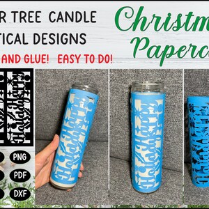 Dollar Tree Christmas Candles SVG, Papercut, Christmas Candle Design ...
