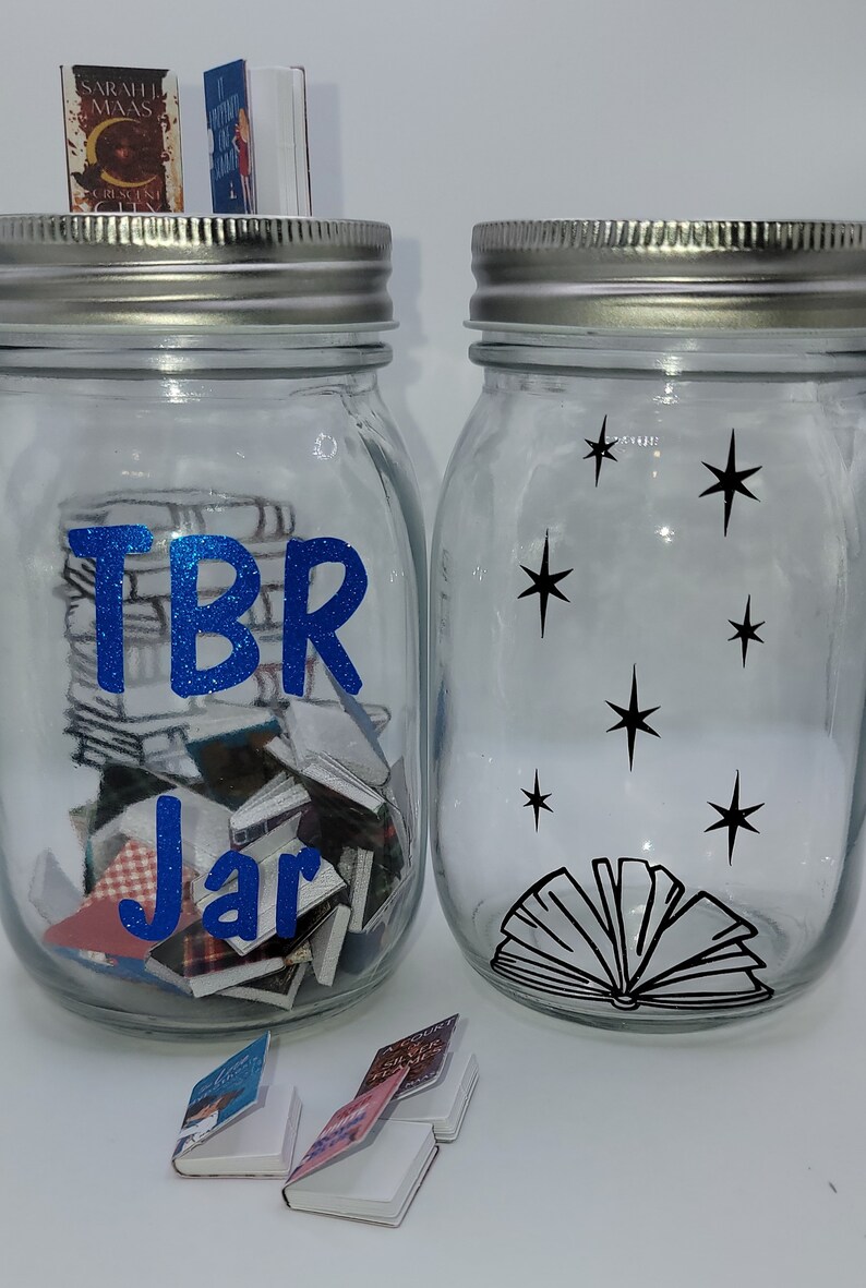 Personalized 16oz Glass TBR to Be Read Jar - Etsy
