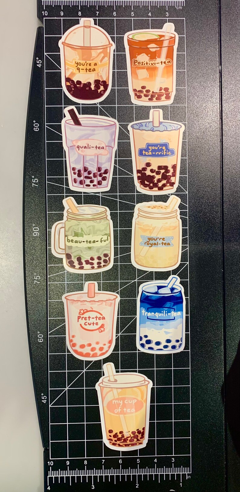Aesthetic Bubble Boba Tea Puns Waterproof Vinyl Die-cut - Etsy