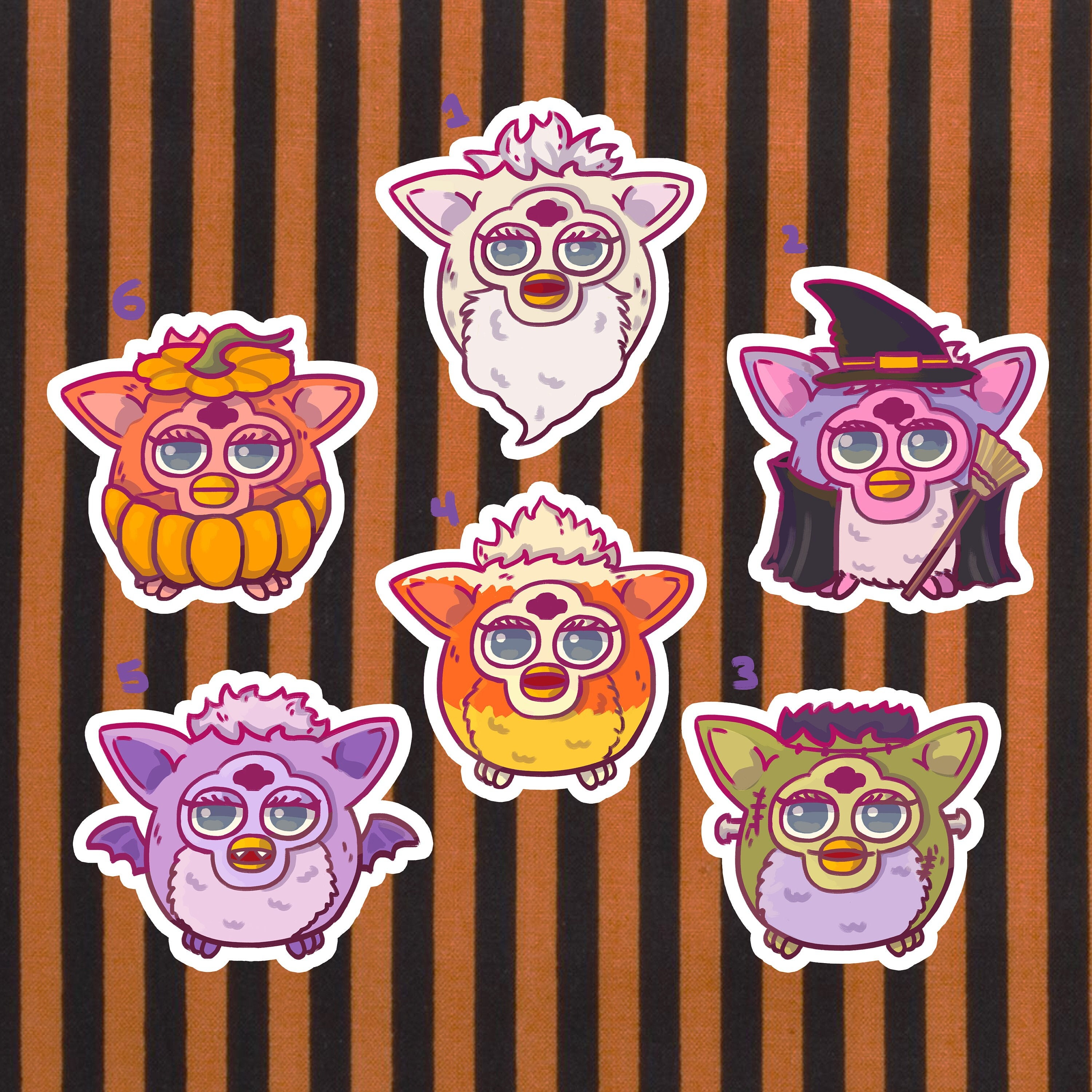 Furby Spooky Halloween Costumes Waterproof Die-cut Vinyl - Etsy