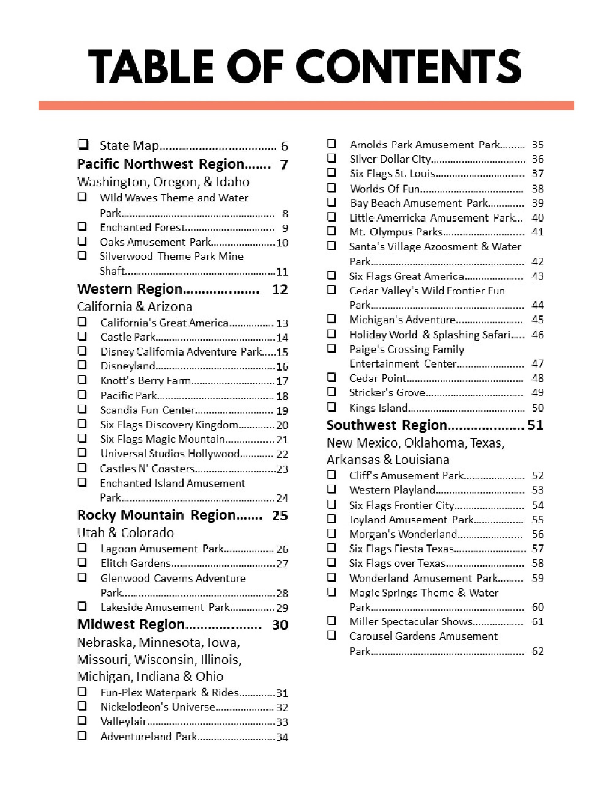 Amusement Parks Bucket Journal Theme Park Planner Journal - Etsy