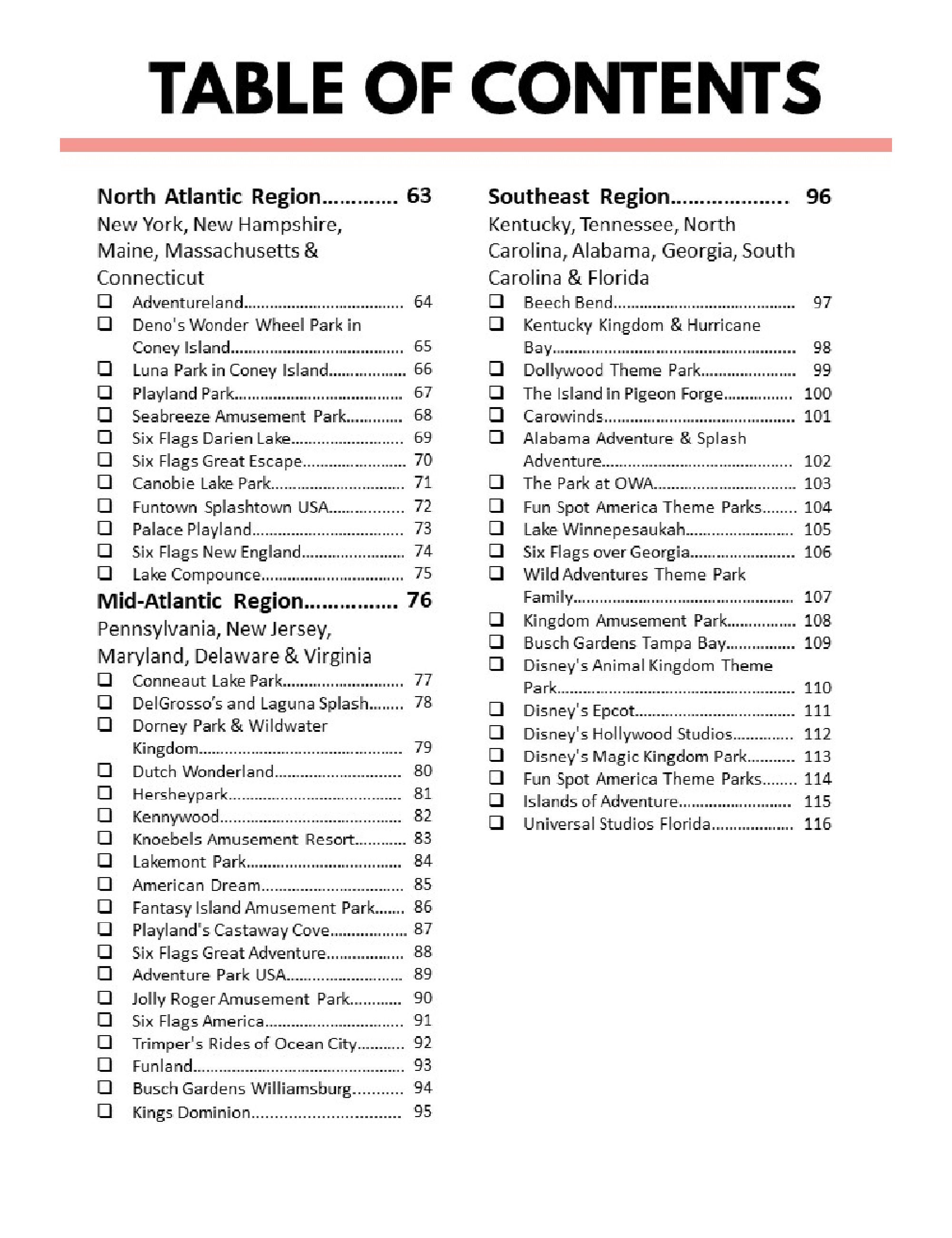 Amusement Parks Bucket Journal Theme Park Planner Journal - Etsy